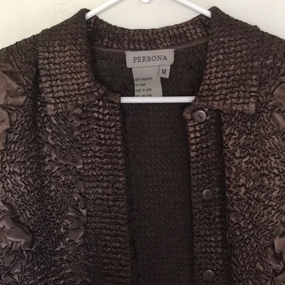 Persona | Jackets & Coats | Lovely Brown 2piece Jacket And Top By ...
